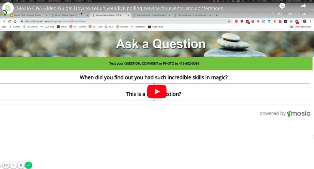Text Messaging for Events and Conferences | - Mosio Q&A | Text ...